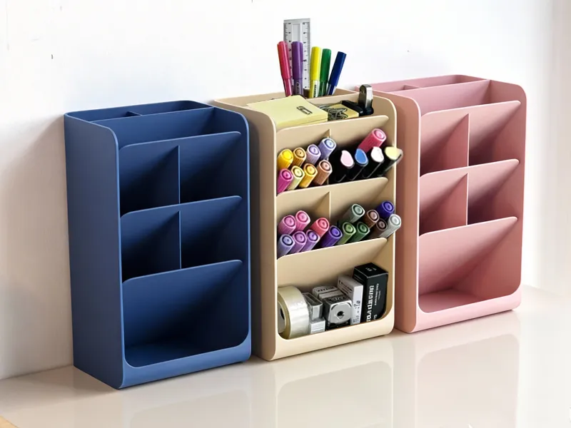 Simple and Practical Slanted Pen Holder Storage Box - Free 3D Print ...