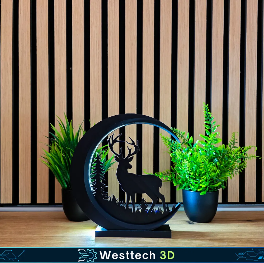 麋鹿桌面摆件 来自 Westtech 3D MakerWorld：免费下载 3D 模型