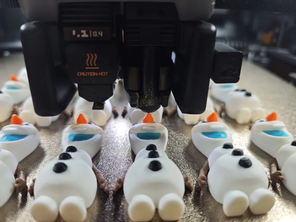 Olaf - Mini Flexi Keychain - Free 3D Print Model - MakerWorld