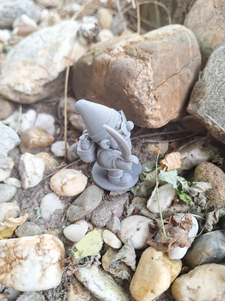gnome with sword by claudia hakkens MakerWorld: Download Free 3D Models