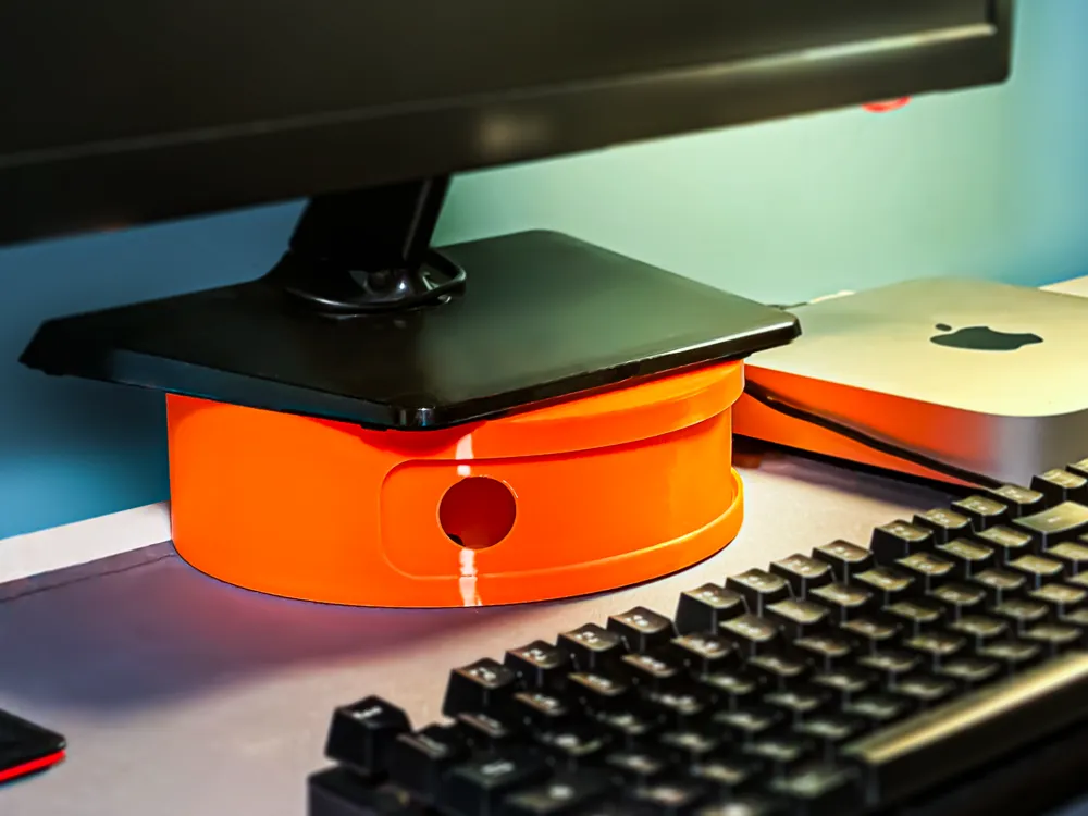 70s Style Monitor Lifter with empty Bambulab spool by GENERA 3D MODEL ...