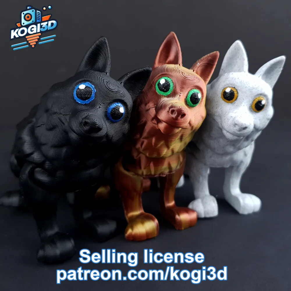 Articulated Wolf Toy - Free 3D Print Model - MakerWorld