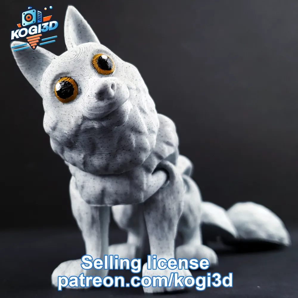 Articulated Wolf Toy - Free 3D Print Model - MakerWorld