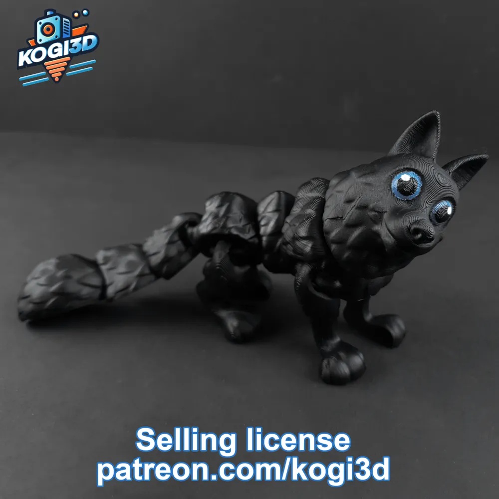 Articulated Wolf Toy - Free 3D Print Model - MakerWorld