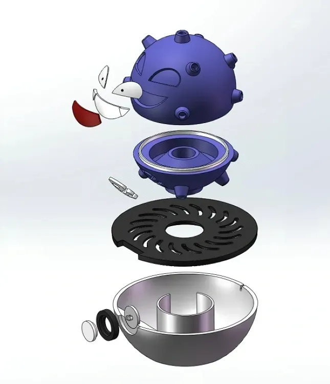 Pokemon Koffing Humidifier Atomizer - Free 3D Print Model - MakerWorld