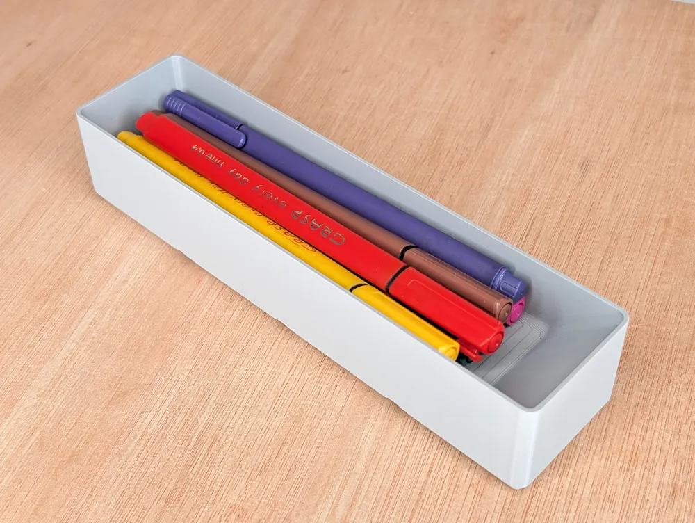 Gridfinity Angled Pen & Pencil Tray Organizer - Free 3D Print Model ...