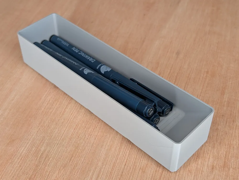 Gridfinity Angled Pen & Pencil Tray Organizer - Free 3D Print Model ...