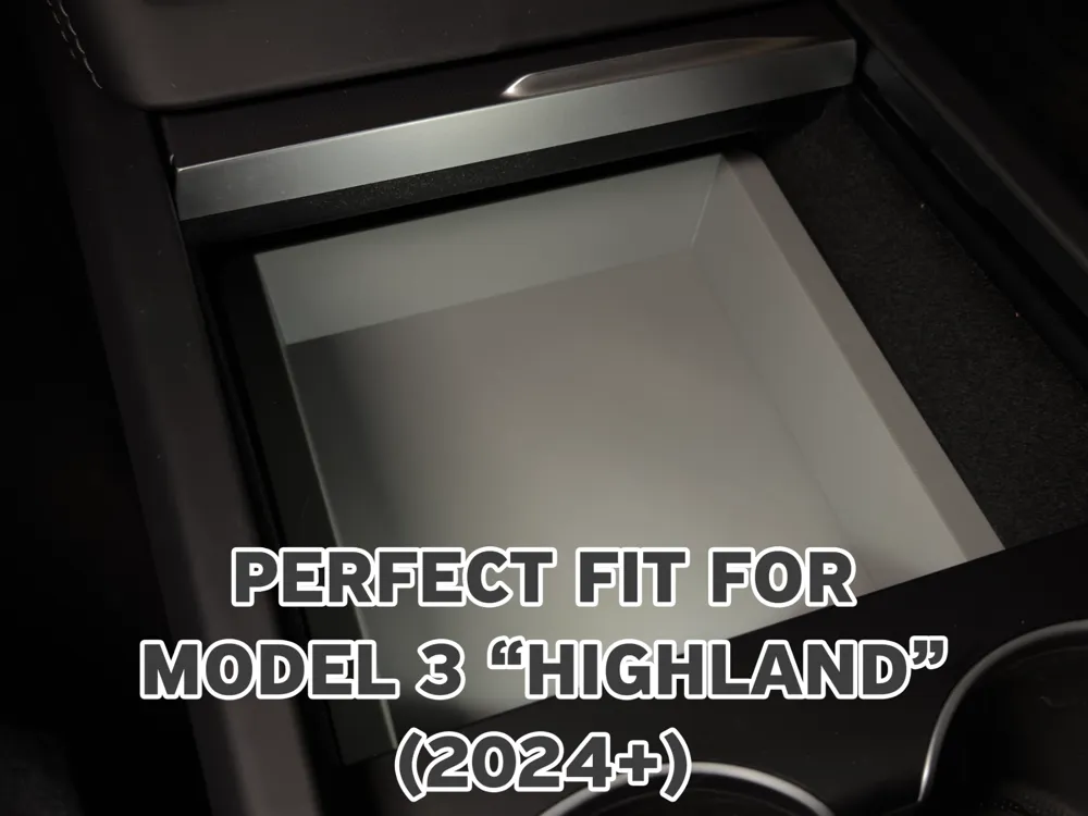 Tesla Model 3 / Model Y Center Console Tray 2025+ - Free 3D Print Model ...