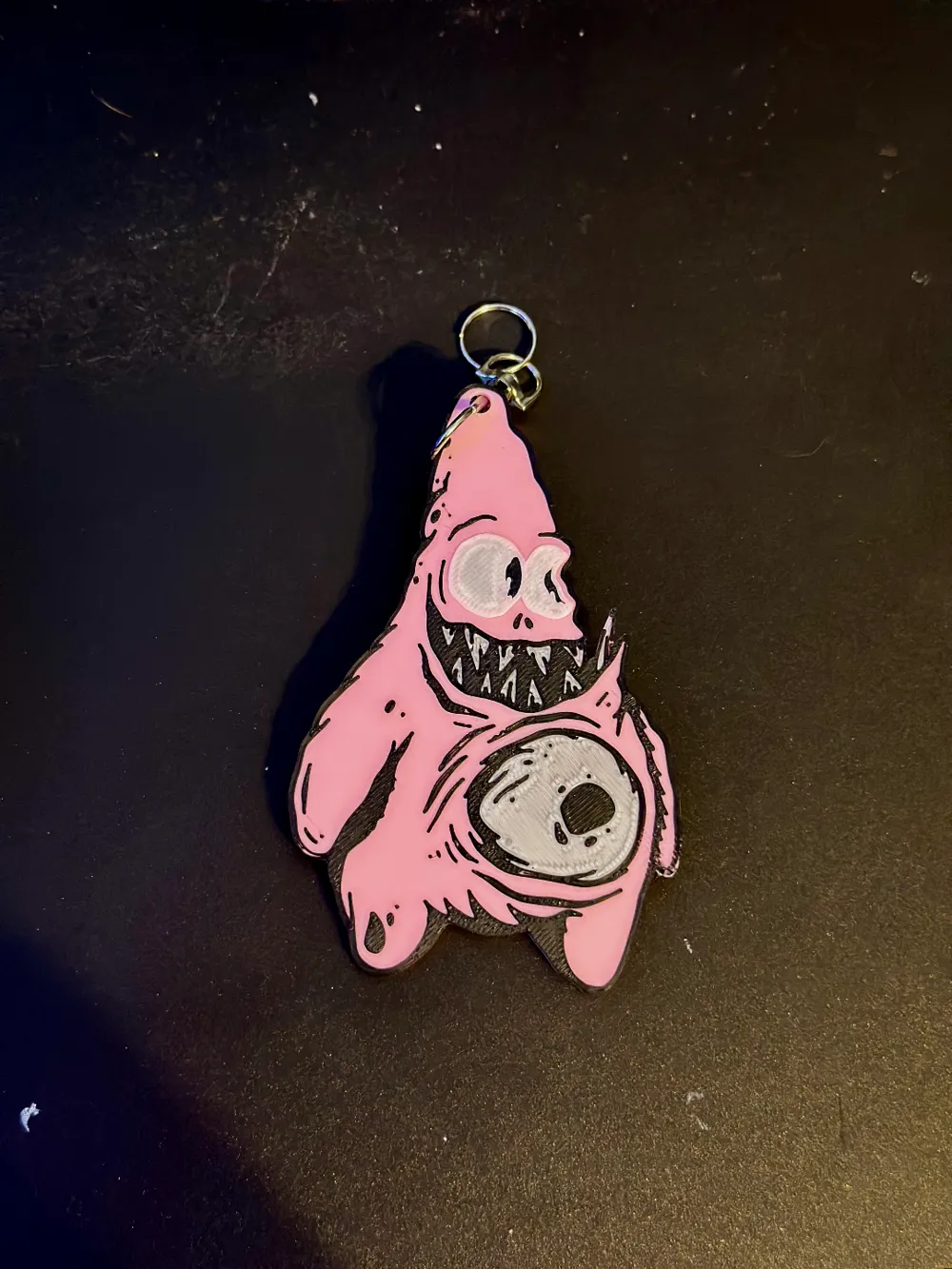 Patrick Star Gluttony Wall Art & Keychain by Release The Fleet - MakerWorld