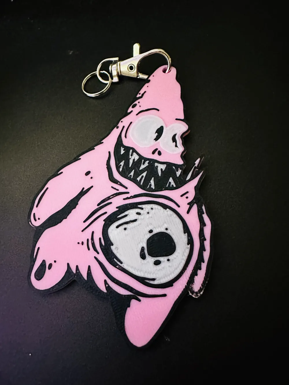 Patrick Star Gluttony Wall Art & Keychain by Release The Fleet - MakerWorld