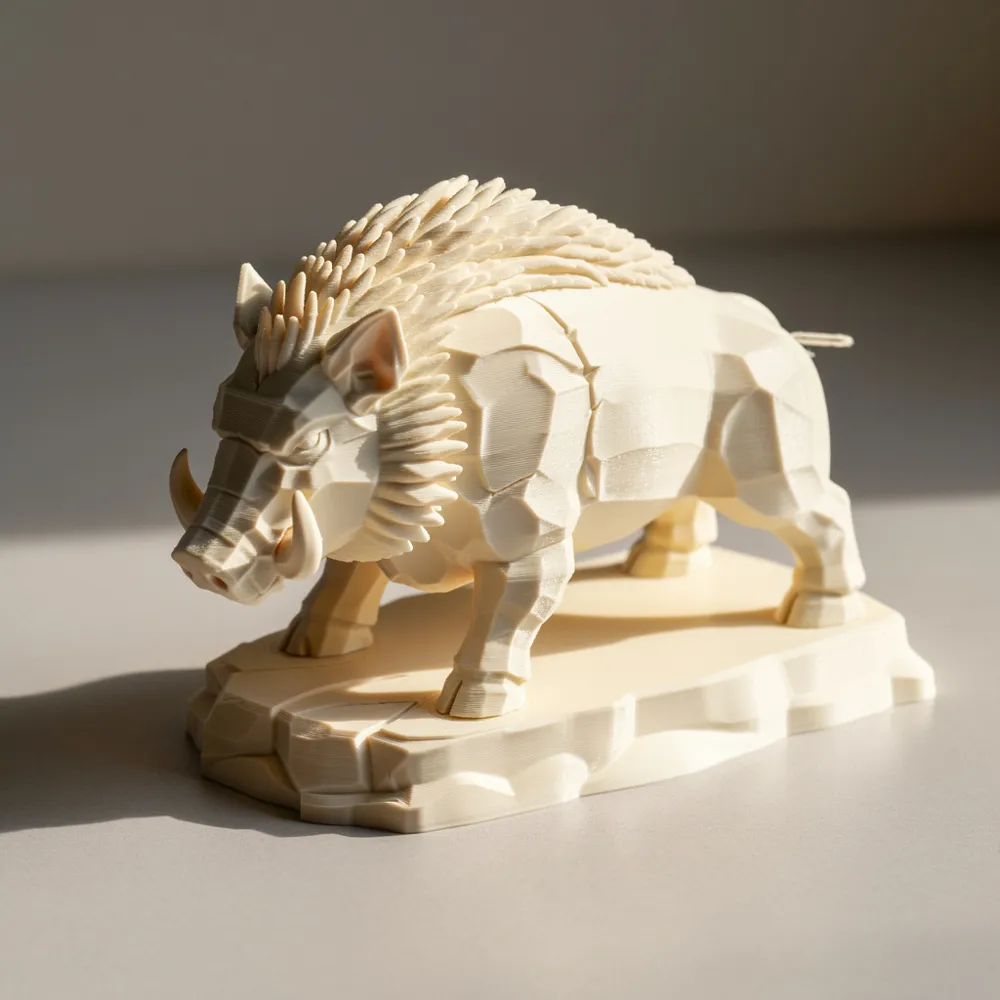 Ivory Boar Guardian of the Ancient Forest - Free 3D Print Model ...