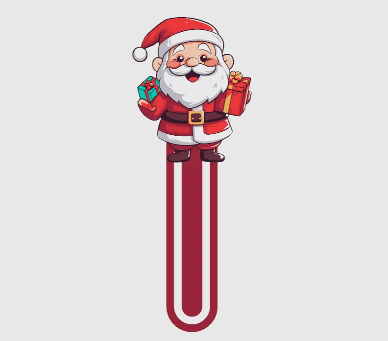 Christmas Santa Claus bookmark by Ihor - MakerWorld