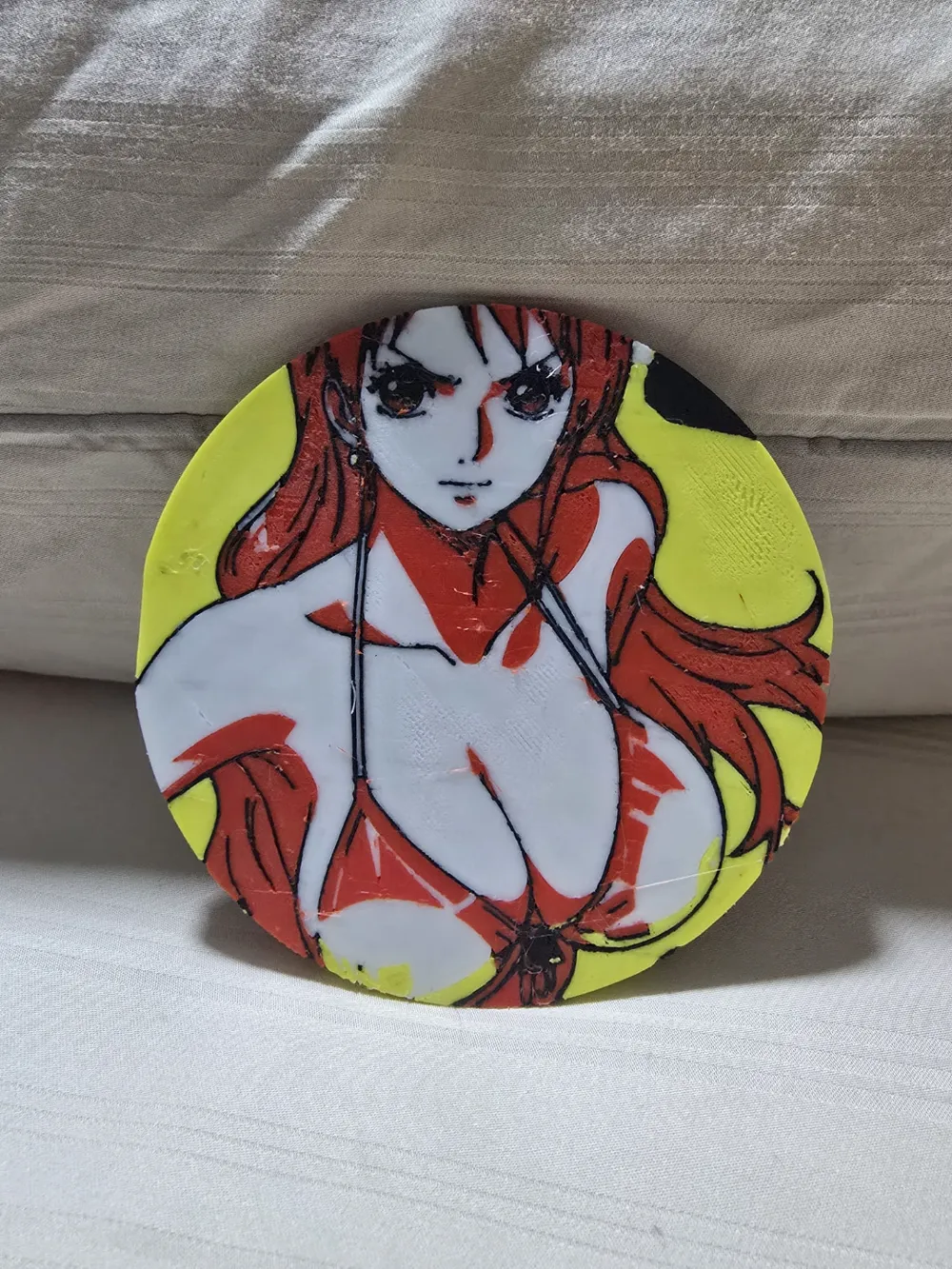 One Piece Nami Hueforge Coaster by Whyntlionlim - MakerWorld