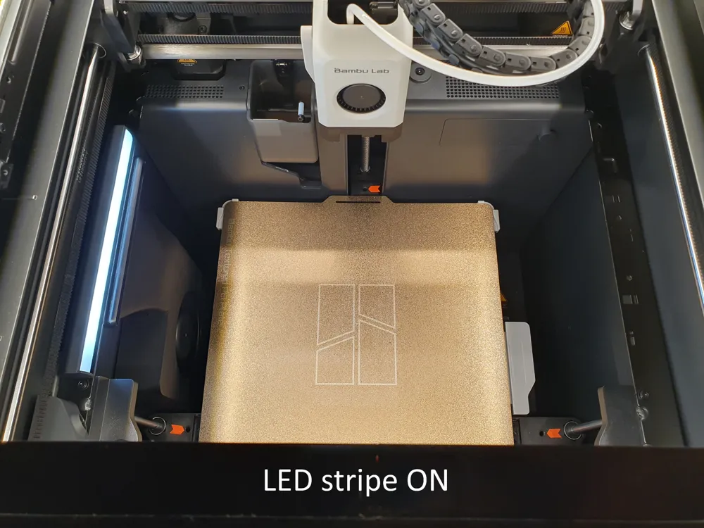 LED Glass Riser Flat, AMS Raiser Low Profile P1 X1 - Free 3D Print ...