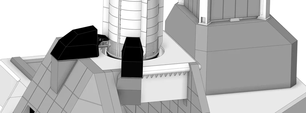 Spacex Launch Tower /OLM Pad B / Starship 1:100 by Larsvommars ...