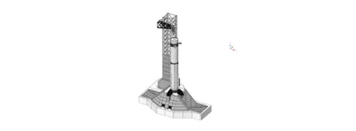Spacex Launch Tower /OLM Pad B / Starship 1:100 by Larsvommars ...