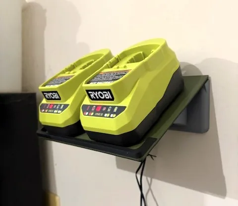 Ryobi Charging Shelf by Grump Bucket MakerWorld: Download Free 3D Models