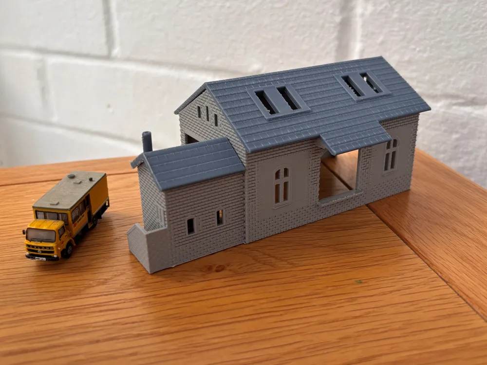 N Scale Pass Through Freight Shed Model Railway - Free 3D Print Model ...