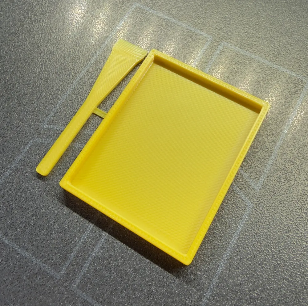 Epoxy resin mixing tray fast glue filler 4x5cm - Free 3D Print Model ...