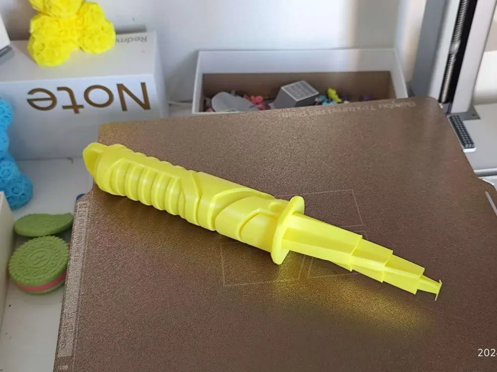 MINI Retractable Spiral Sword by 老程3D设计 MakerWorld: Download Free 3D Models