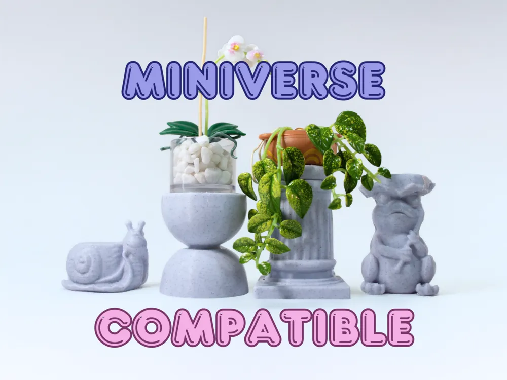 Pedestals for Miniverse Plants, Flowers, and More by AmbersMinis ...