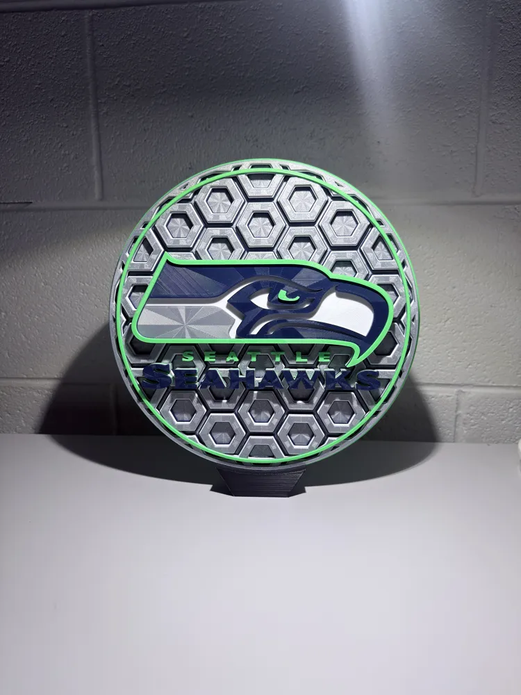 Seattle Seahawks Dimensional Mosaic - Free 3D Print Model - MakerWorld