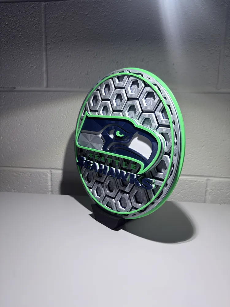Seattle Seahawks Dimensional Mosaic - Free 3D Print Model - MakerWorld