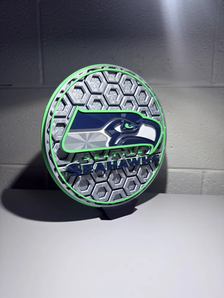 Seattle Seahawks Dimensional Mosaic - Free 3D Print Model - MakerWorld