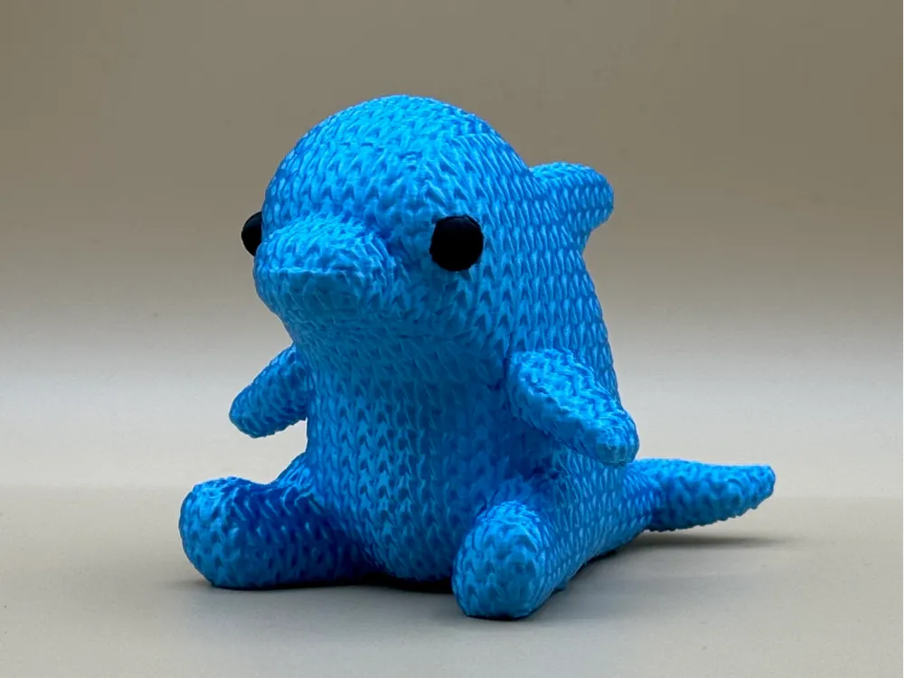 Cute Knitted Dolphin by ThreeDimensions - MakerWorld