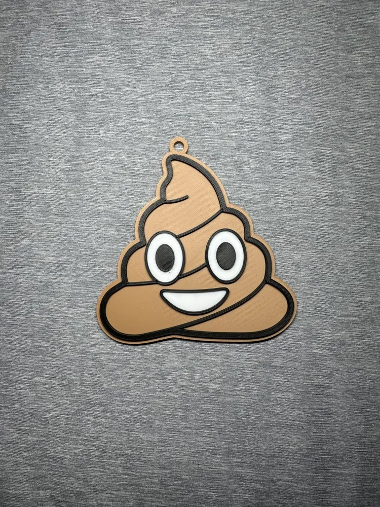 Poop Emoji Gingerbread Ornament - Free 3D Print Model - MakerWorld