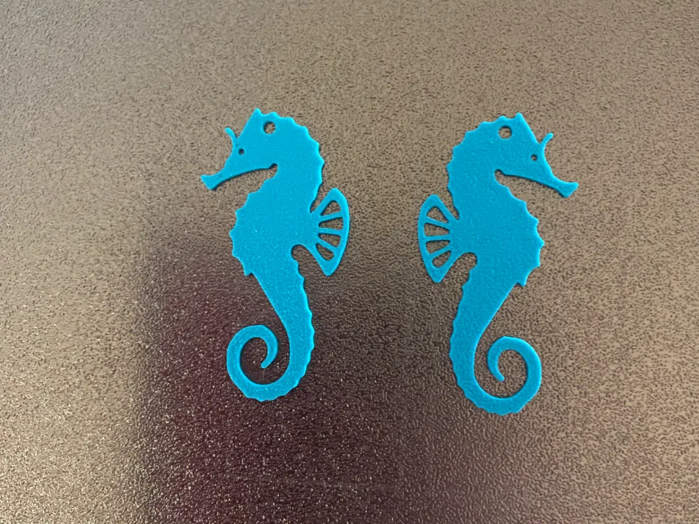 seahorse earrings by Morganja - MakerWorld seahorse earrings by Morganja - MakerWorld