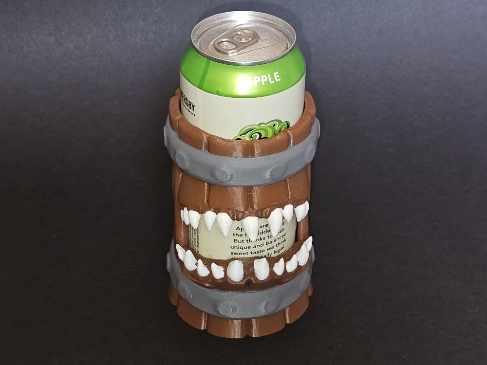 Monster Barrel Can Holder - Free 3D Print Model - MakerWorld