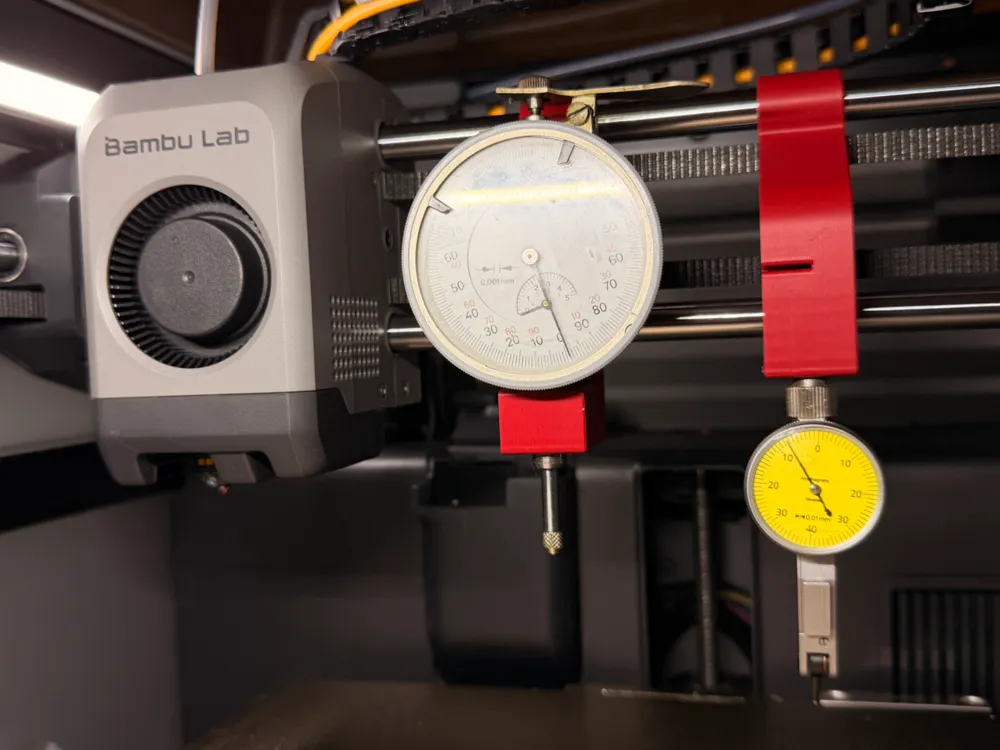 Dial Indicator Holder for P2S, P1S, X1C - Free 3D Print Model - MakerWorld