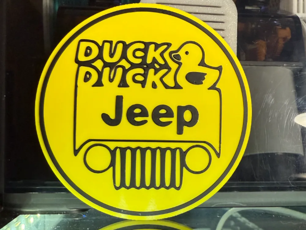 DUCK DUCK JEEP COASTER - Free 3D Print Model - MakerWorld