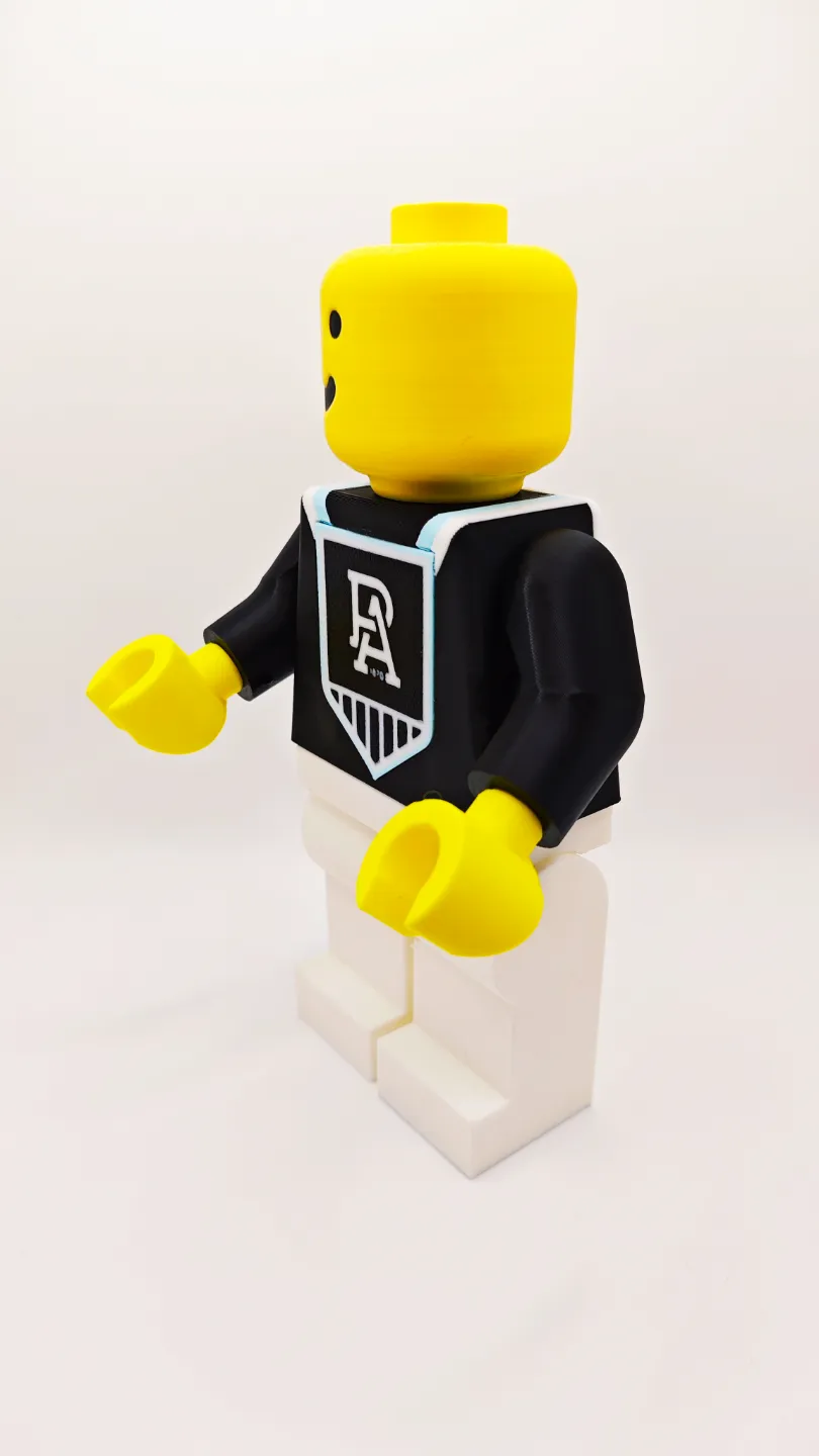 AFL Brick Man - Port Adelaide Power (500%) - Free 3D Print Model ...