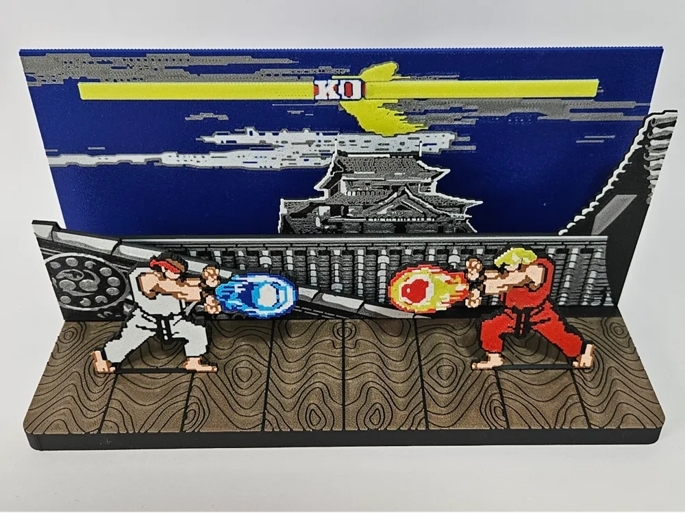 Diorama Street Fighter2 (Ryu Stage) by Luzia3dstudio MakerWorld ...