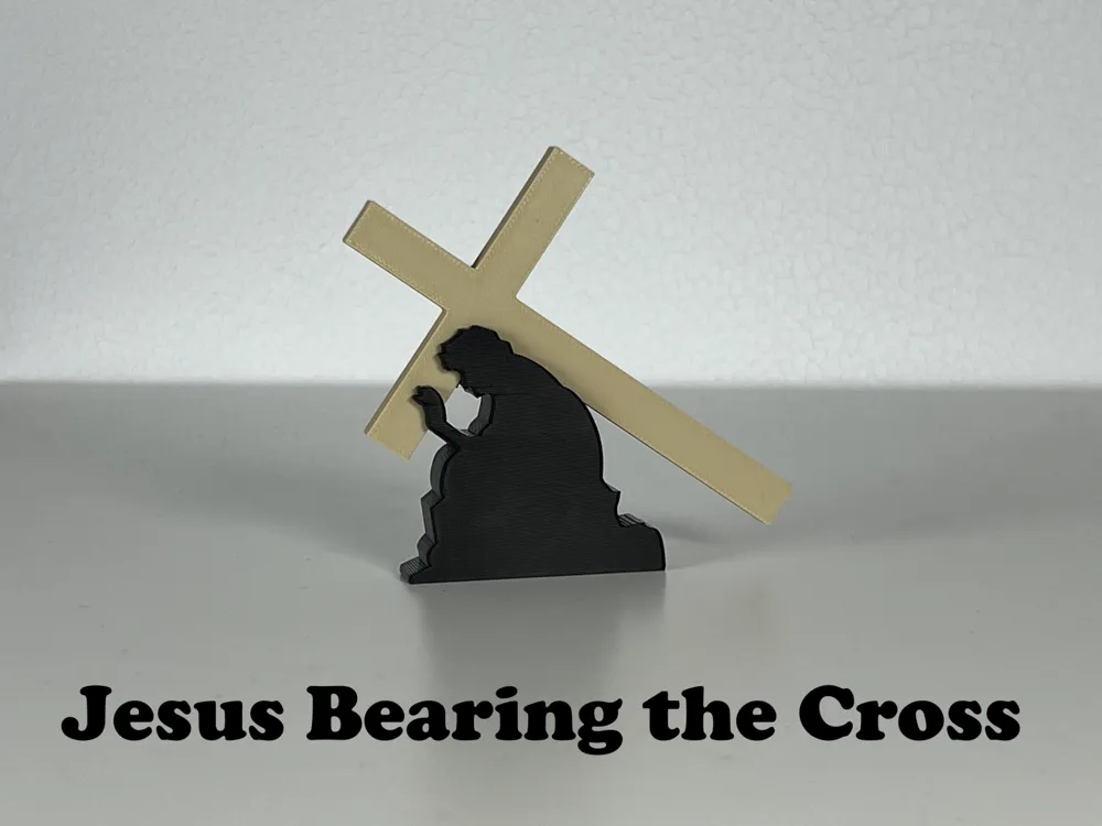 Jesus Bearing the Cross - Figure - Free 3D Print Model - MakerWorld