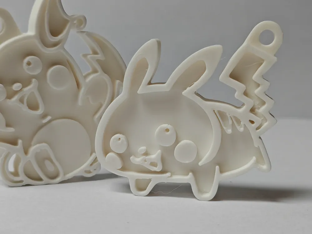 Pokémon-Schlüsselanhänger - Raichu und Pikachu von billy_1411 - MakerWorld