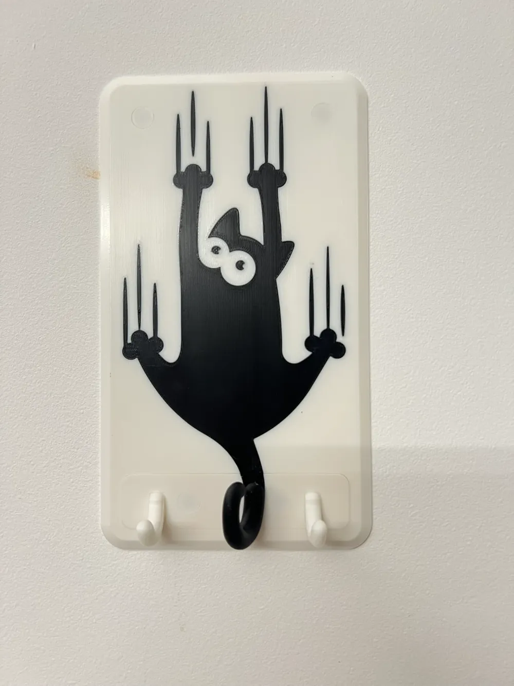 Wall key hanger whit Funny Cat by guarisal MakerWorld: Download Free 3D ...