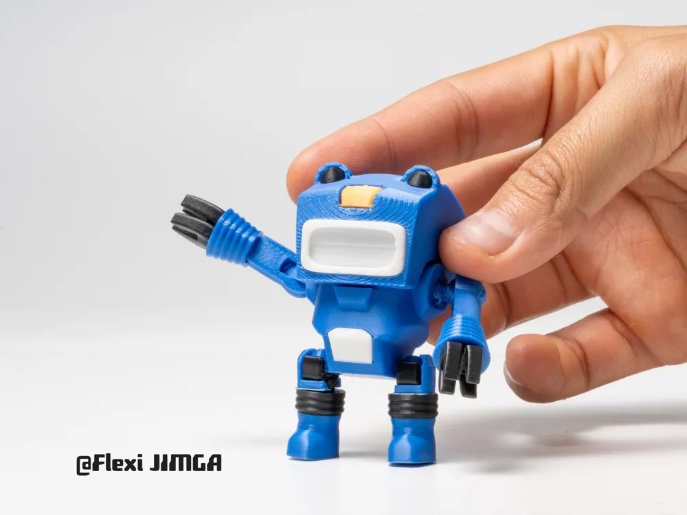 Mini Mecha– Articulated by 🟢 Flexi JIMGA MakerWorld: Download Free 3D Models