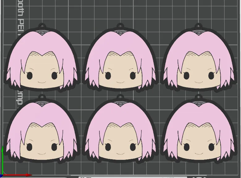 Sakura Keychain by Cry3DLab - MakerWorld