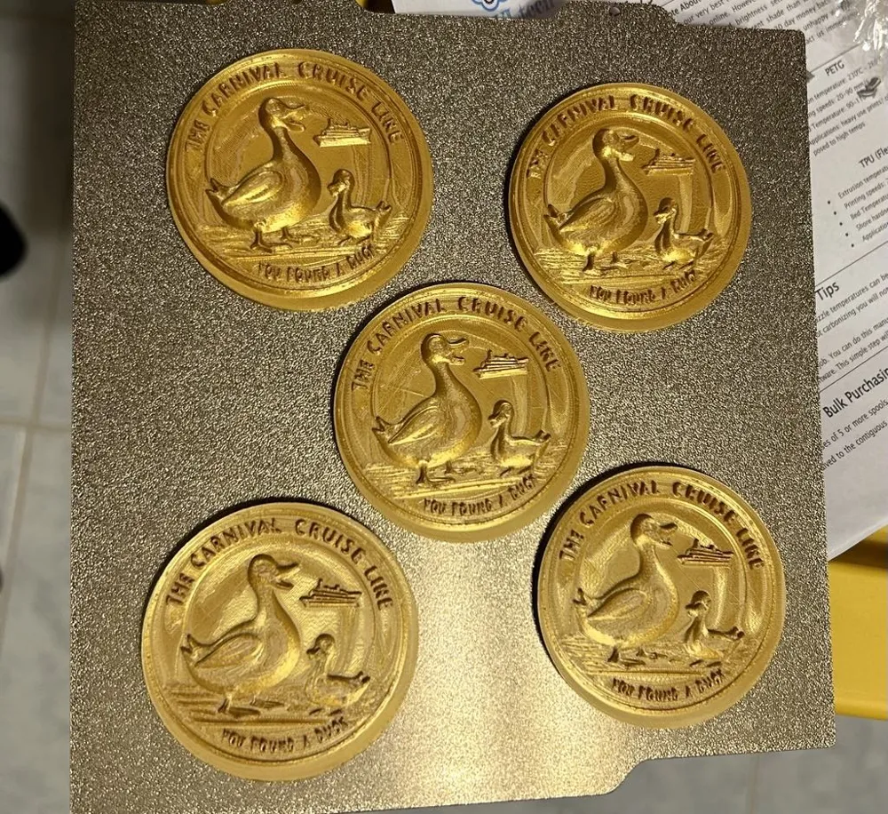 carnival duck coin - Free 3D Print Model - MakerWorld