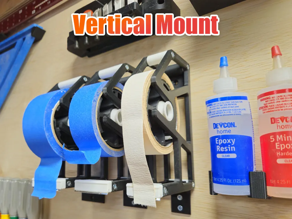VersaRoll Tape Dispenser - Any Size + Wall Mount - Free 3D Print Model ...