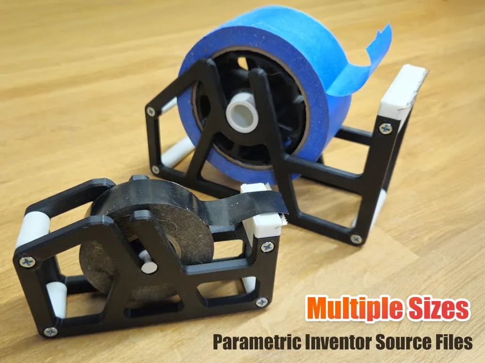 VersaRoll Tape Dispenser - Any Size + Wall Mount - Free 3D Print Model ...