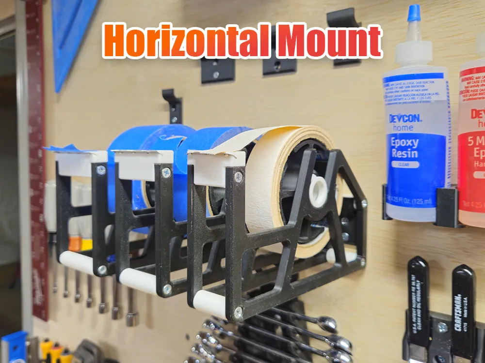 VersaRoll Tape Dispenser - Any Size + Wall Mount - Free 3D Print Model ...