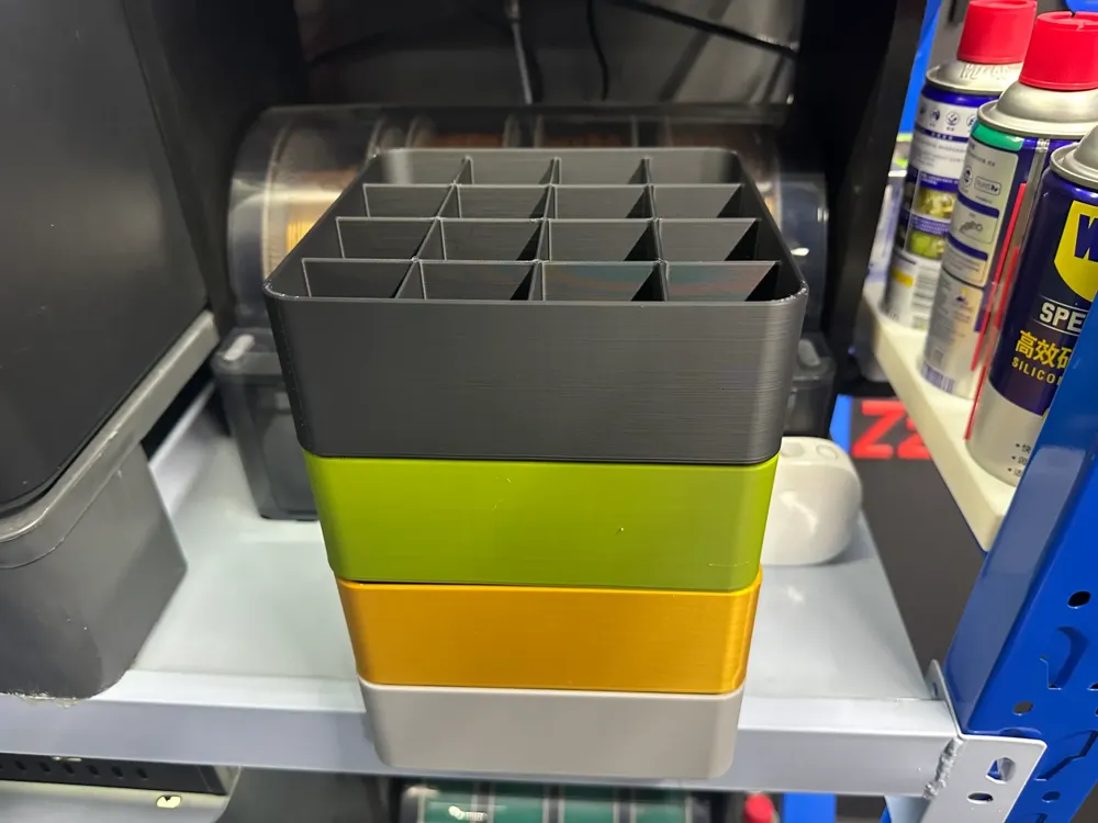 Stackable Parts Storage Box 172mm*172mm*62mm (A1 mini printable) by ...
