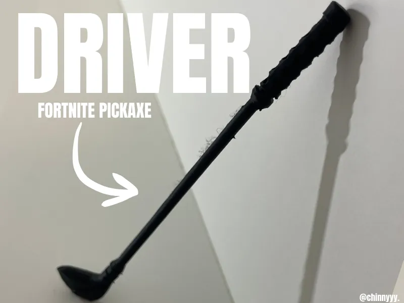 Driver - Fortnite Pickaxe - Free 3D Print Model - MakerWorld