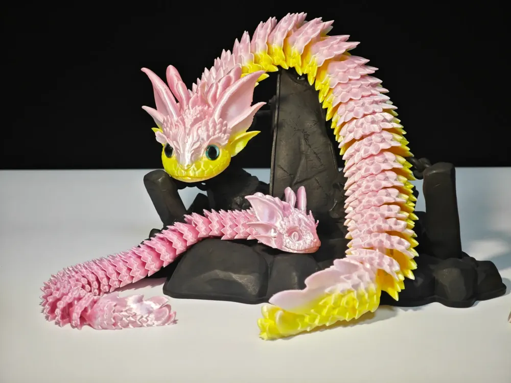 Year of the Snake - Beautiful Snake~ Articulated Hinged Snake, Print-in ...