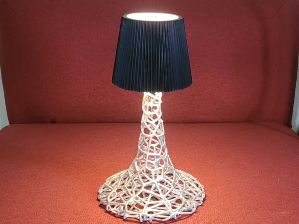 hyperbolic vornonoi lamp stand by user_3766459864 - MakerWorld