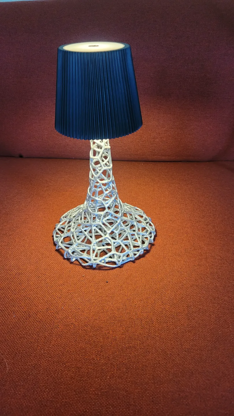 hyperbolic vornonoi lamp stand by user_3766459864 - MakerWorld
